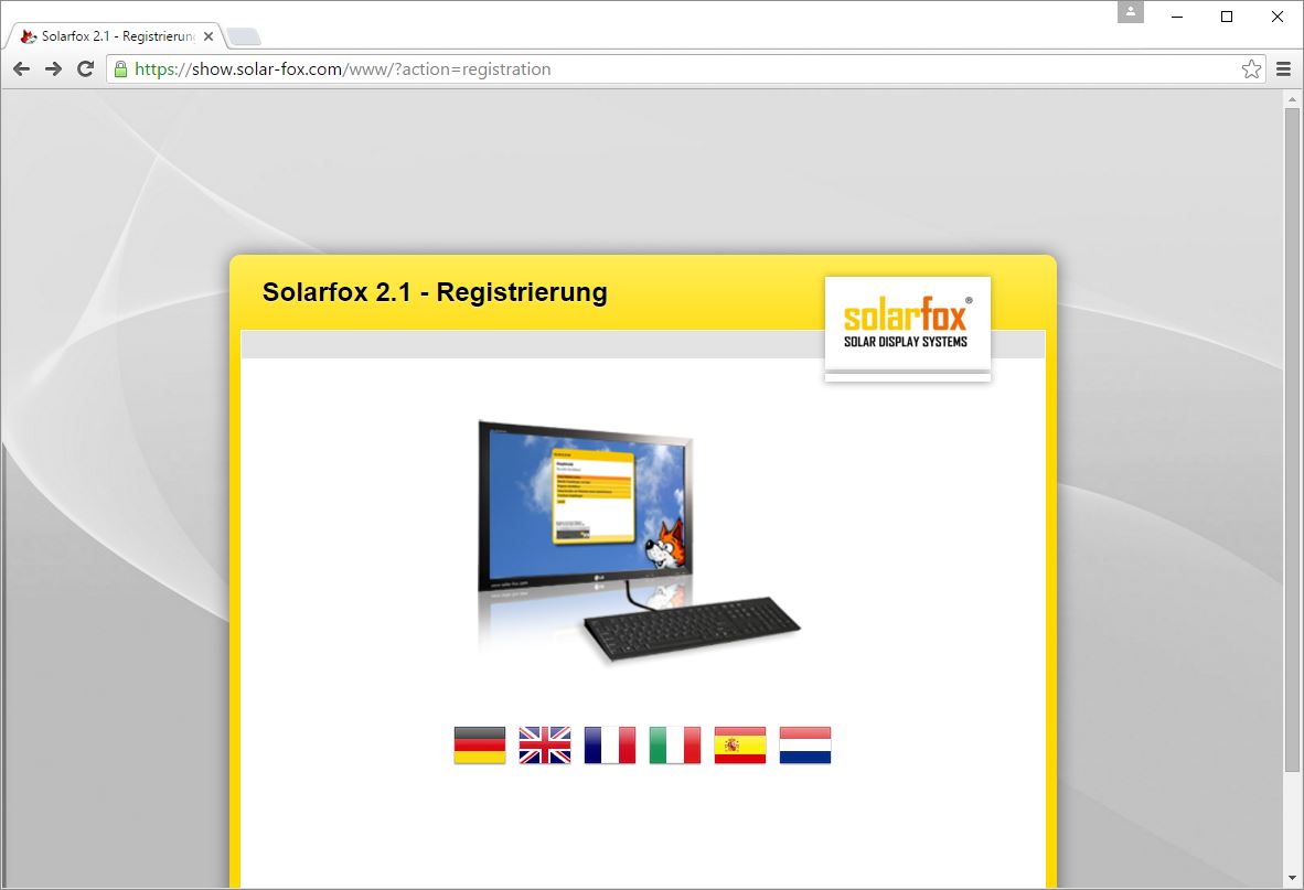 Simple installation and commissioning of the Solar displays - SOLARFOX®