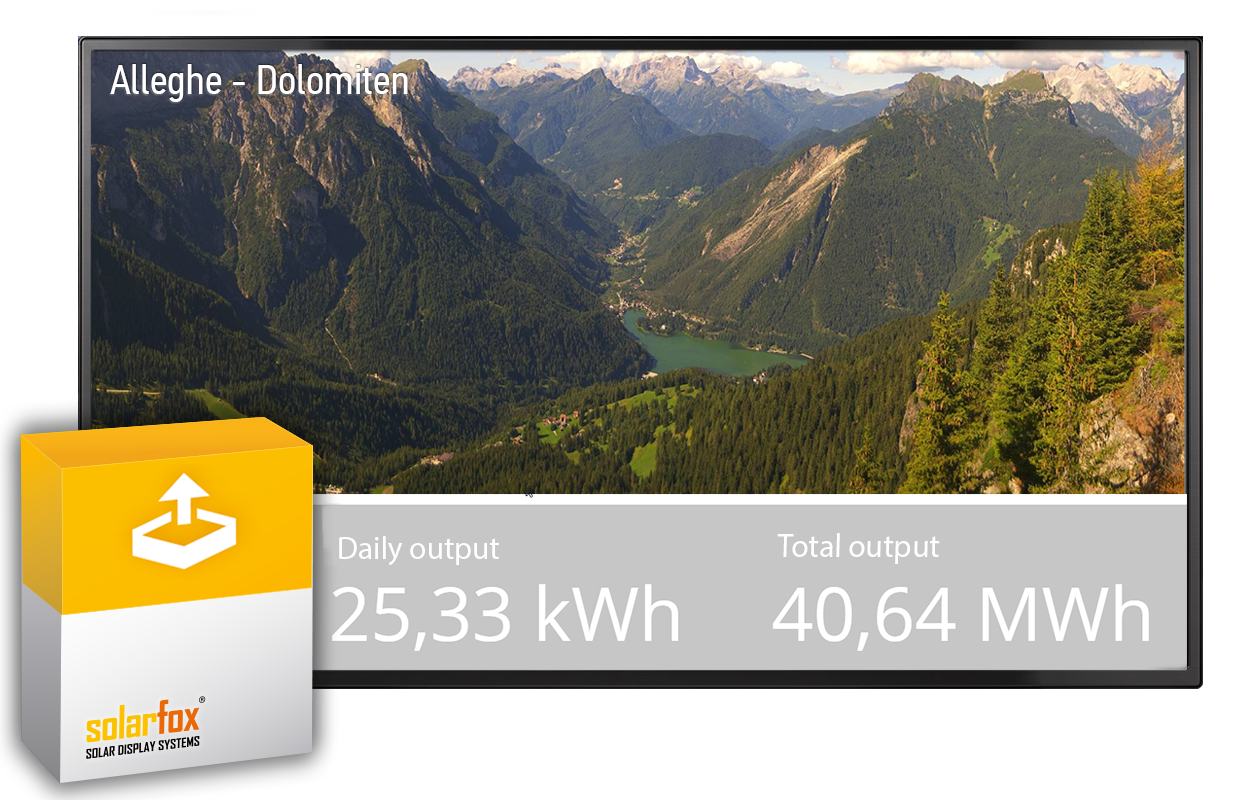 Product comparison for photovoltaic displays - SOLARFOX®